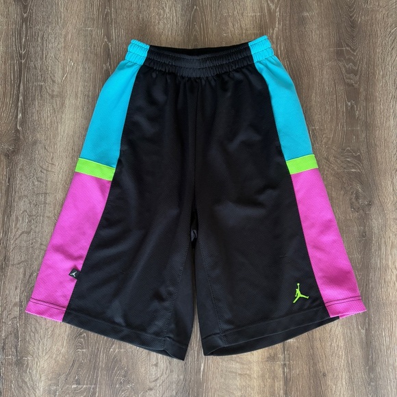Jordan | Shorts | Jordan Retro 9s Neon Jumpan Basketball Shorts | Poshmark